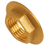 Brass Flanged Back Nuts Flange Nuts - jamnagar-brass-fittings.com